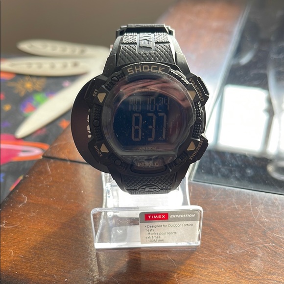 Timex | Accessories | Timex Shock Black Digital Watch | Poshmark